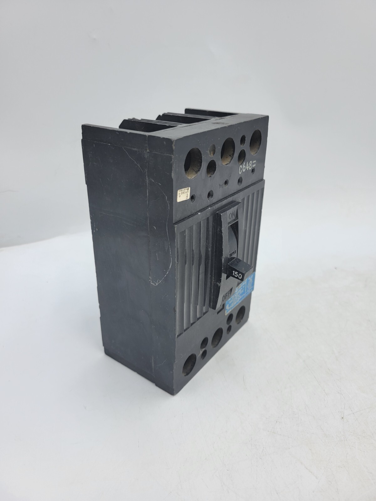 GE THQD32150 Bolt-On Circuit Breaker 150A 240V 3P 3PH Type THQD 150 AMP ...