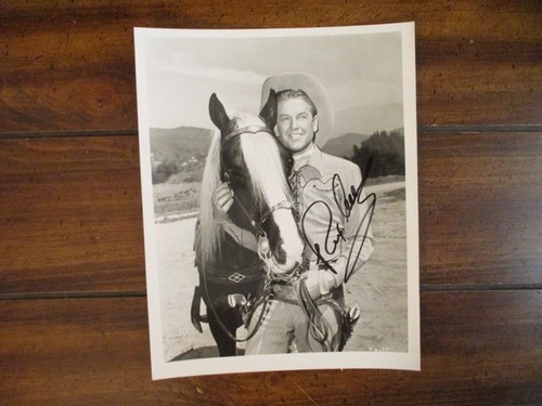 REX ALLEN(Died-1999) (Walt Disney Narrator) Signed 8 x 10 Black & White ...