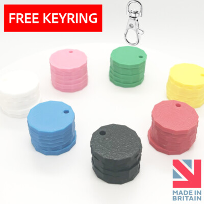 Trolley Coin Token 6-48 Removable £1 One Pound Supermarket Shopping ...