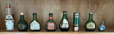 Lot of 8 Armagnac France Vintage Miniature Bottles - Mignonettes ...