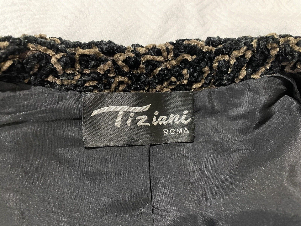 Authentic RARE Tiziani Roma Vintage 1960s Brown Cropped Jacket with ...