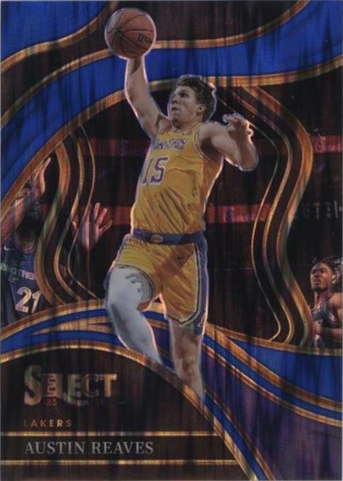 2023-24 Panini Select - Courtside Austin Reaves #252 Blue Flash Prizm ...