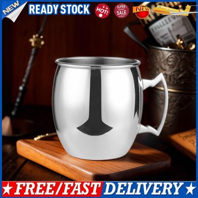 Moscow Mule Mug Stainless Steel Beer Cup Cocktail Mug Coffee Cup ...