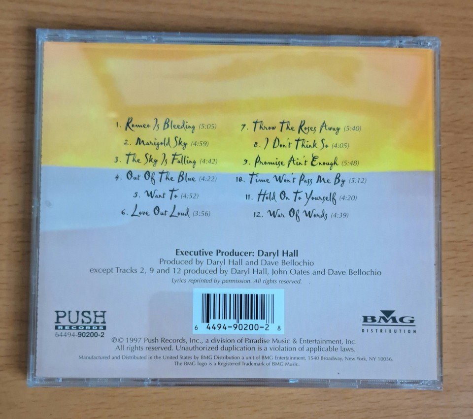 Daryl Hall and John Oates CD Lot of 3 Marigold Sky Red Ledge Box Set ...