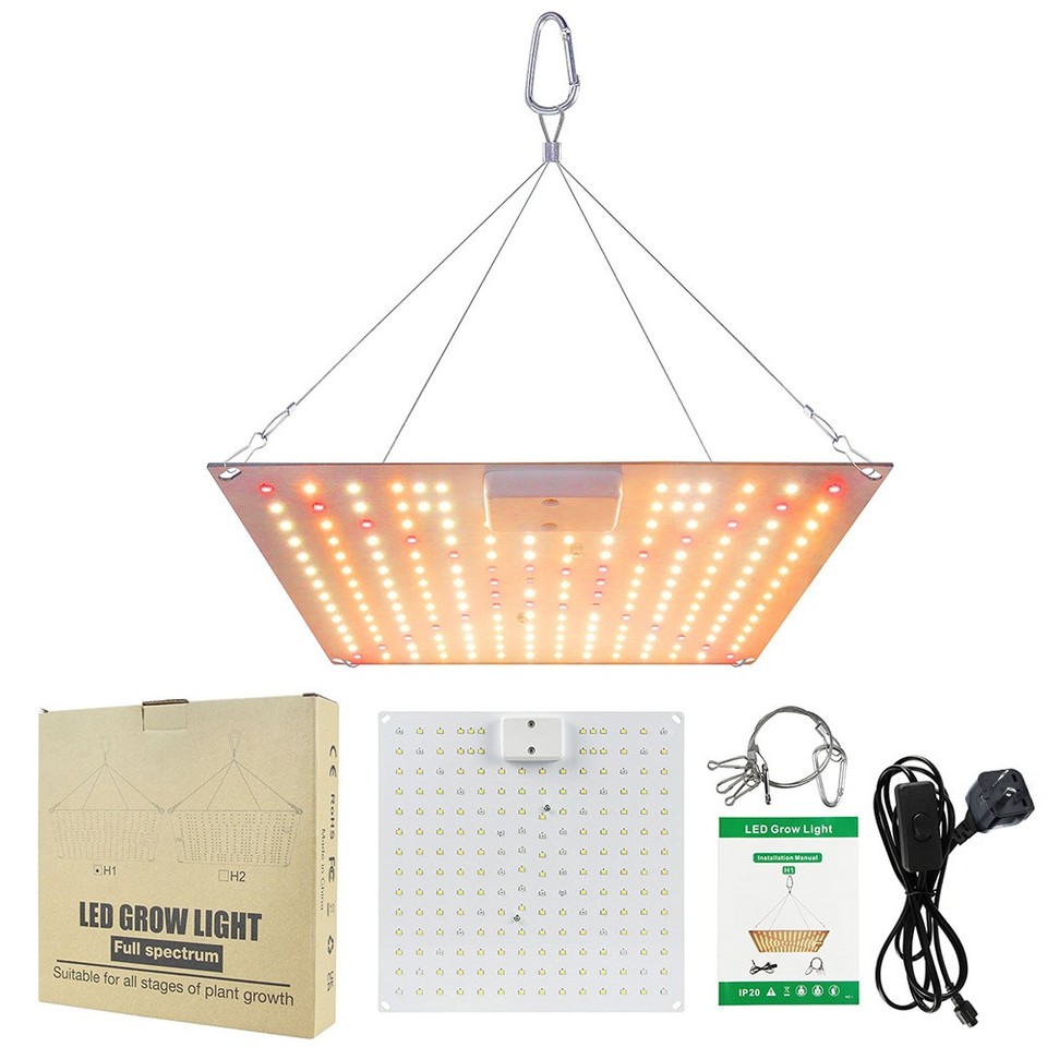 LED Grow Light Panel Full Spectrum Indoor Veg Flower Plant Grow ...