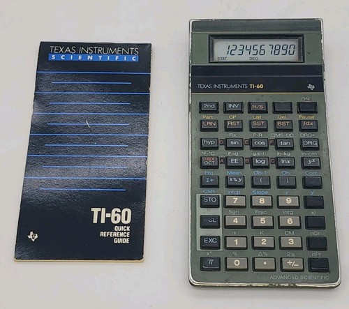 Vintage Texas Instruments TI-60X Programmable Scientific Calculator ...