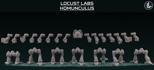 Locust Labs Homunculus (American Mecha Proxy Uller) 7 Mech Kit! | eBay