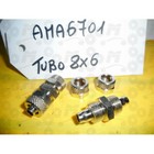 Intermediate straight fitting for nylon compressed air hose Ø 8X6 mm ...