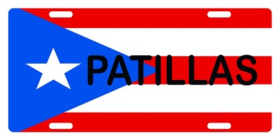 Puerto Rico Flag PATILLAS License Plate PR Boricua Emblem | eBay