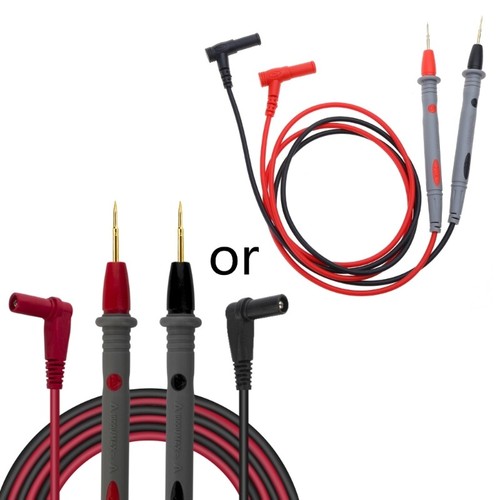 plated Silicone Wire Test Leads for Multimeter Ultra Pointed 1000V 20A ...