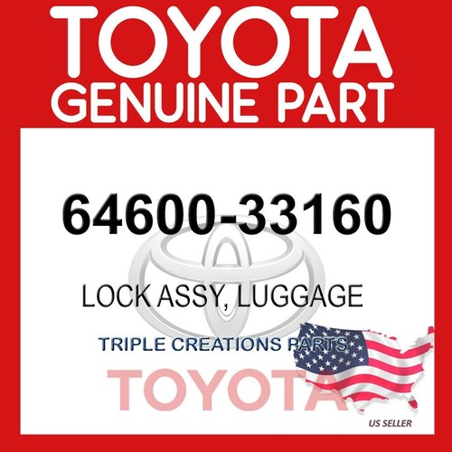 GENUINE Toyota 64600-33160 LOCK ASSY, LUGGAGE COMPARTMENT DOOR ...