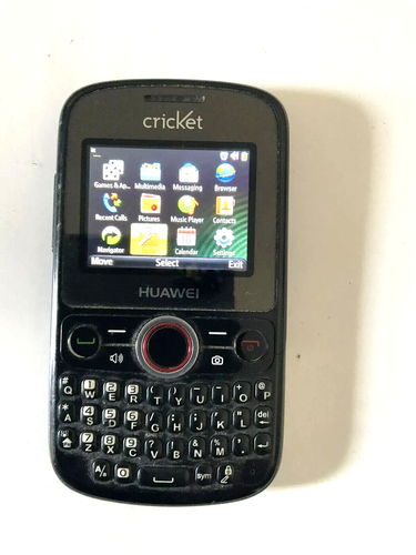 Original Huawei Pillar M615 Gray Black Cricket Rare CDMA Cellular Phone ...