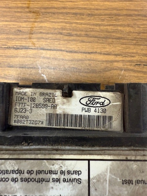95-03 FORD 7.3l SUPER DUTY DIESEL IDM FUEL INJECTOR DRIVER MODULE F7TF ...