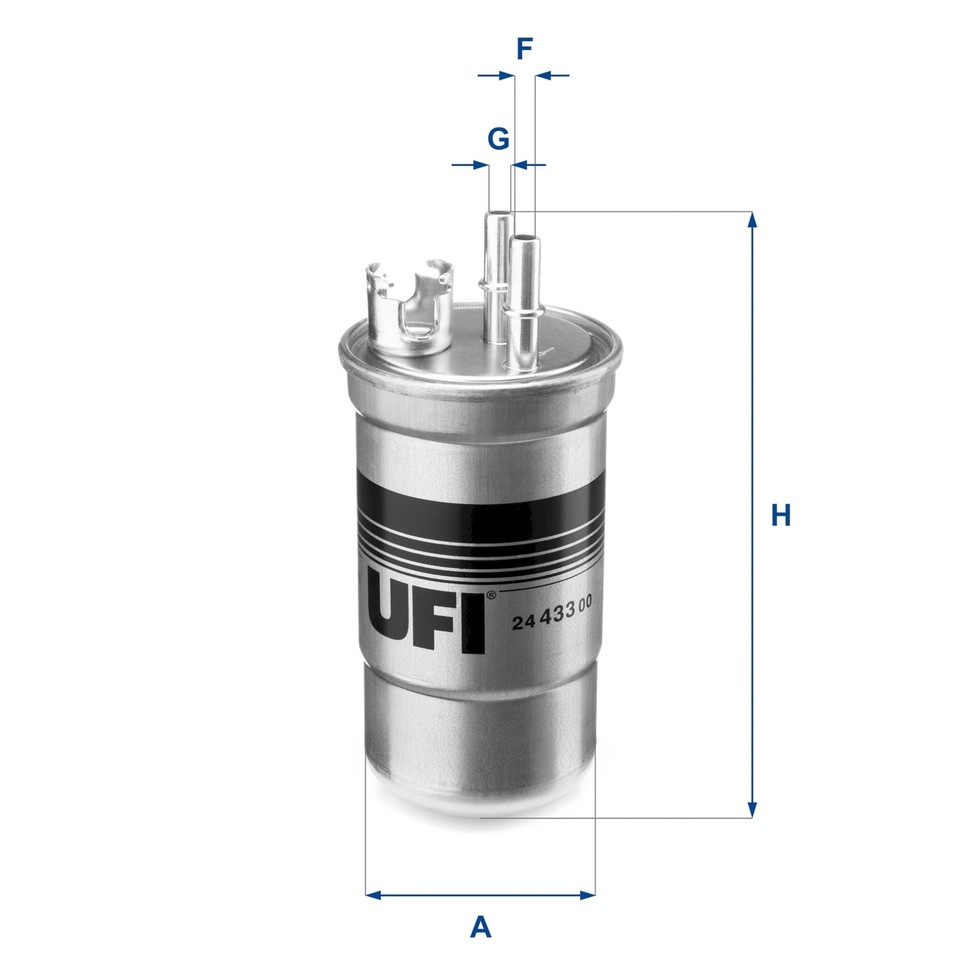24.433.00 UFI Fuel Filter Diesel Replaces 1118400,1146928,WF8252,KL230 ...