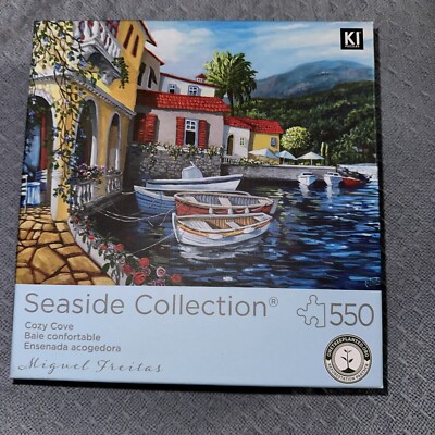 KI Puzzle 550 Pieces Seaside Collection Jigsaw Puzzle Cozy Cove New | eBay