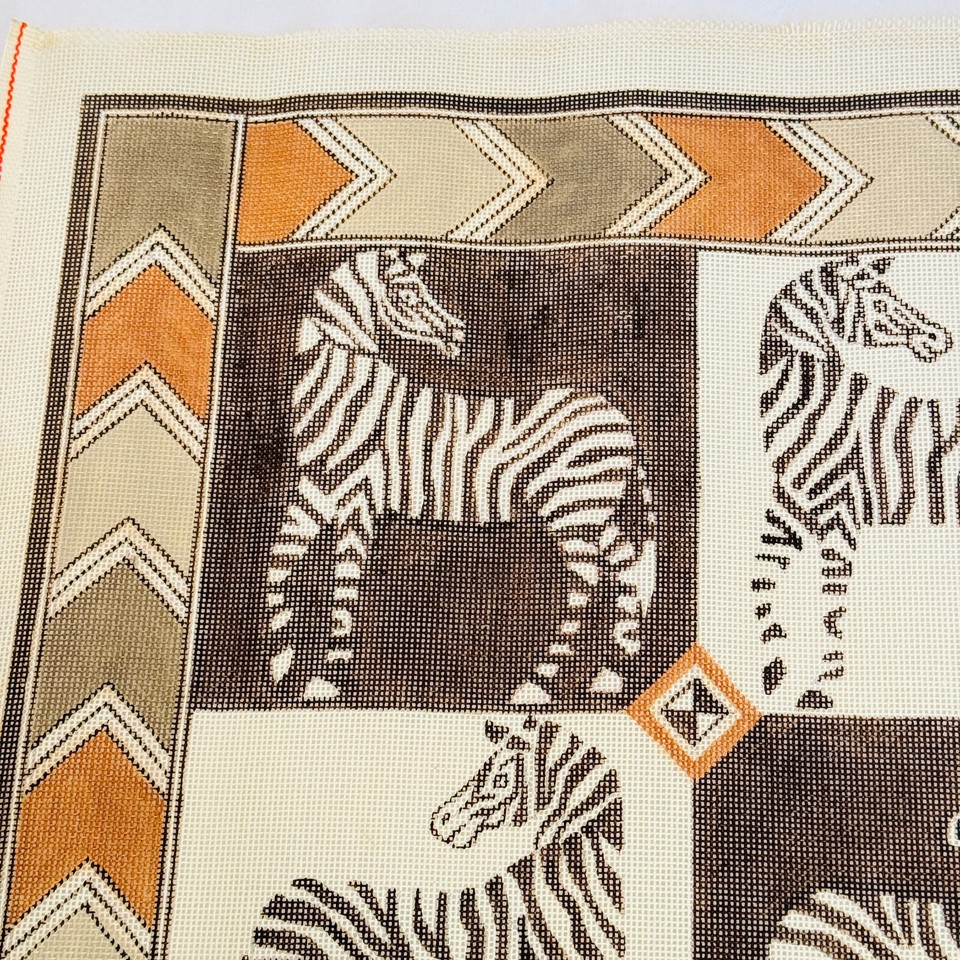 Lucy Designs Zebra A6 Tapestry Style Handpainted Needlepoint Canvas ...