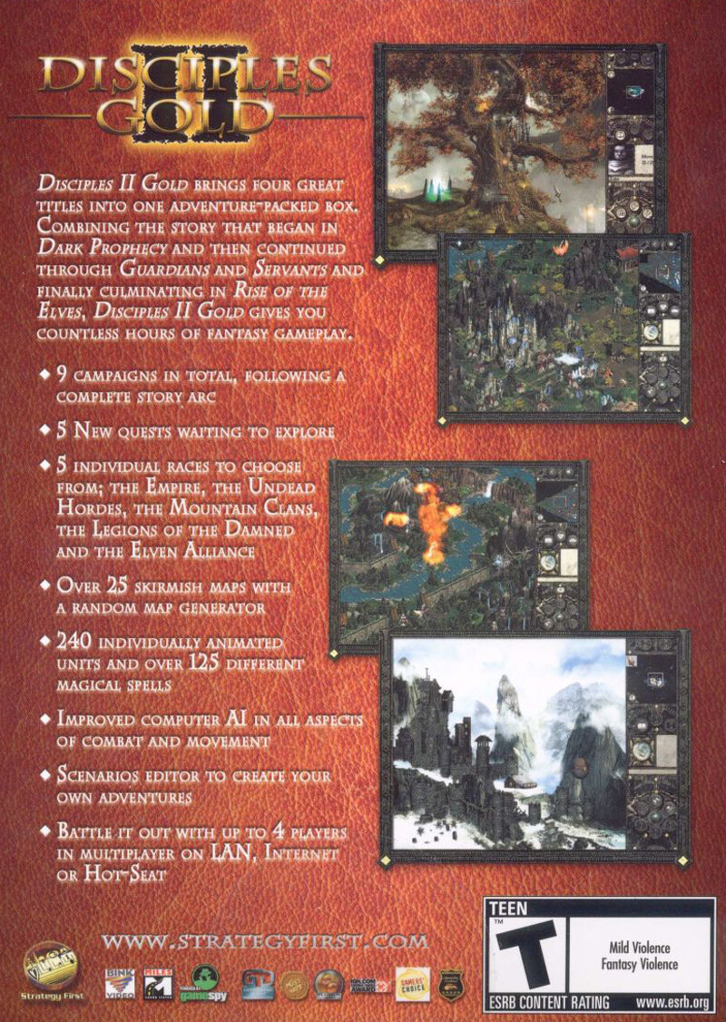 Disciples II 2 Gold PC Game Guardians of Light Servants of Dark Rise of ...