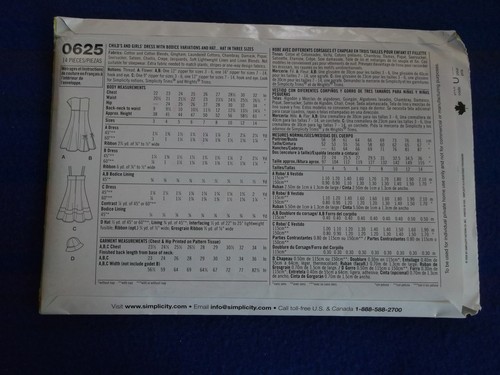 Simplicity Patterns ~ All Patterns are Size 7-14 ~ ~ ~ ~ ~ Listing 8083 ...