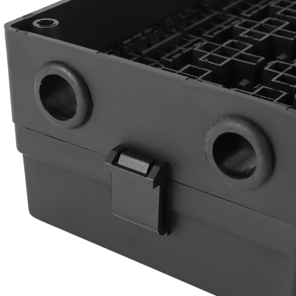 Car Blade Fuse Holder Relay Socket Black Box 18 Way Blade Fuse Holder ...