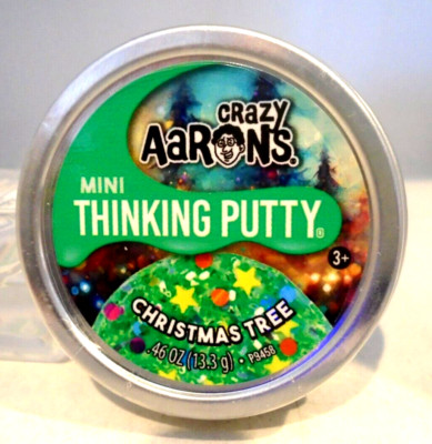 Aarons Crazy Thinking Putty Mini Christmas Tree .46 oz Sealed | eBay