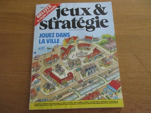 REVUE JEUX & STRATEGIE N°27 BELOTE RETRO GAMING ENCART COSMOPOLY ...