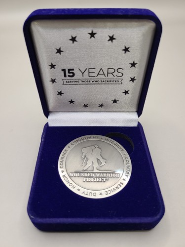 WOUNDED WARRIOR PROJECT 15 Years Coin with Case Serving Those Who ...