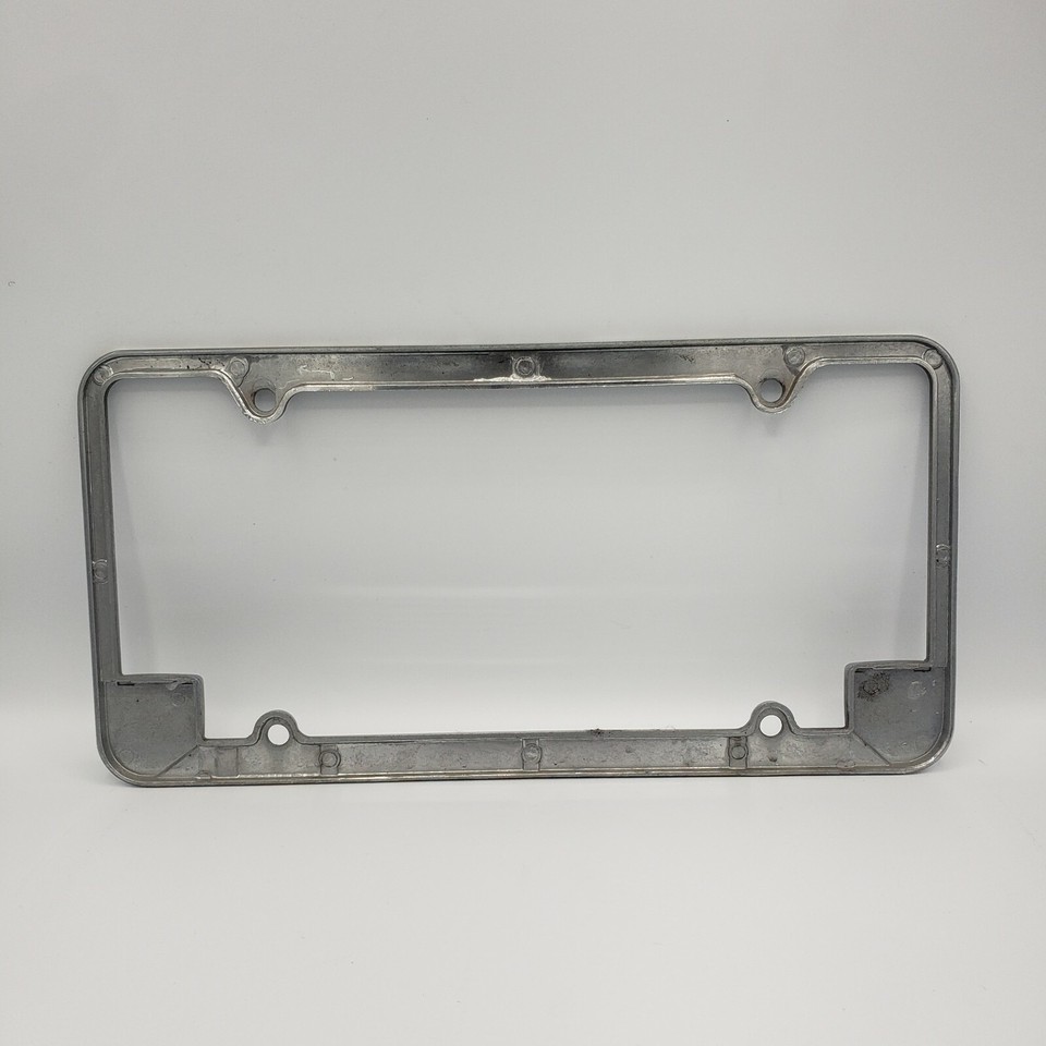 Dodge Dual Logo Silver Metal License Plate Frame RAM Charger RST ...