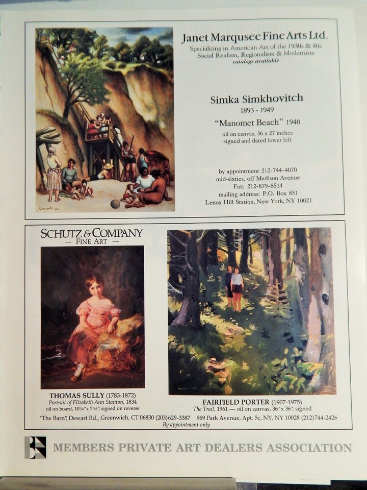 JOHN WHORF / SIMKA SIMKHOVITCH ART PIECES VTG ORIG 1994-2 ADVERTISEMENT ...