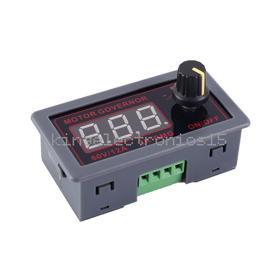 PWM 9-60V 12A 500W DC Motor Speed Governor Controller Switch BMG ...