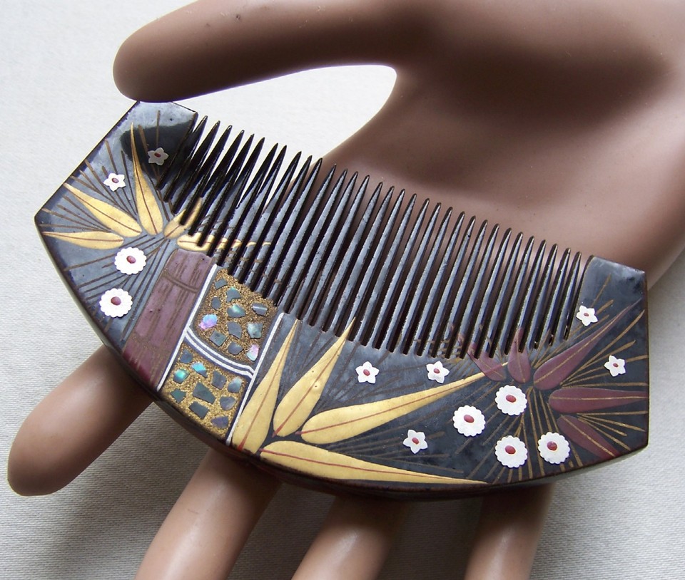 Vintage Japanese hair comb hair pin kanzashi geisha set (AHI) | eBay