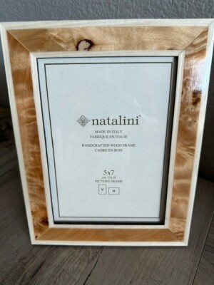 5x7 NATALINI PHOTO/PICTURE FRAME KNOTTY PINE LOOK w/IVORY TRIM | eBay