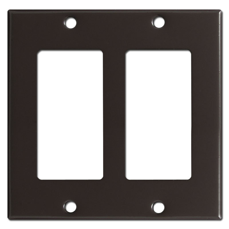 Light Gloss Brown Metal Wall Plate Covers Switch Plates & Outlet Covers ...