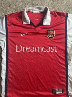 Geniune Vintage Arsenal Nike Dreamcast 1999/2000 Home Football Shirt ...