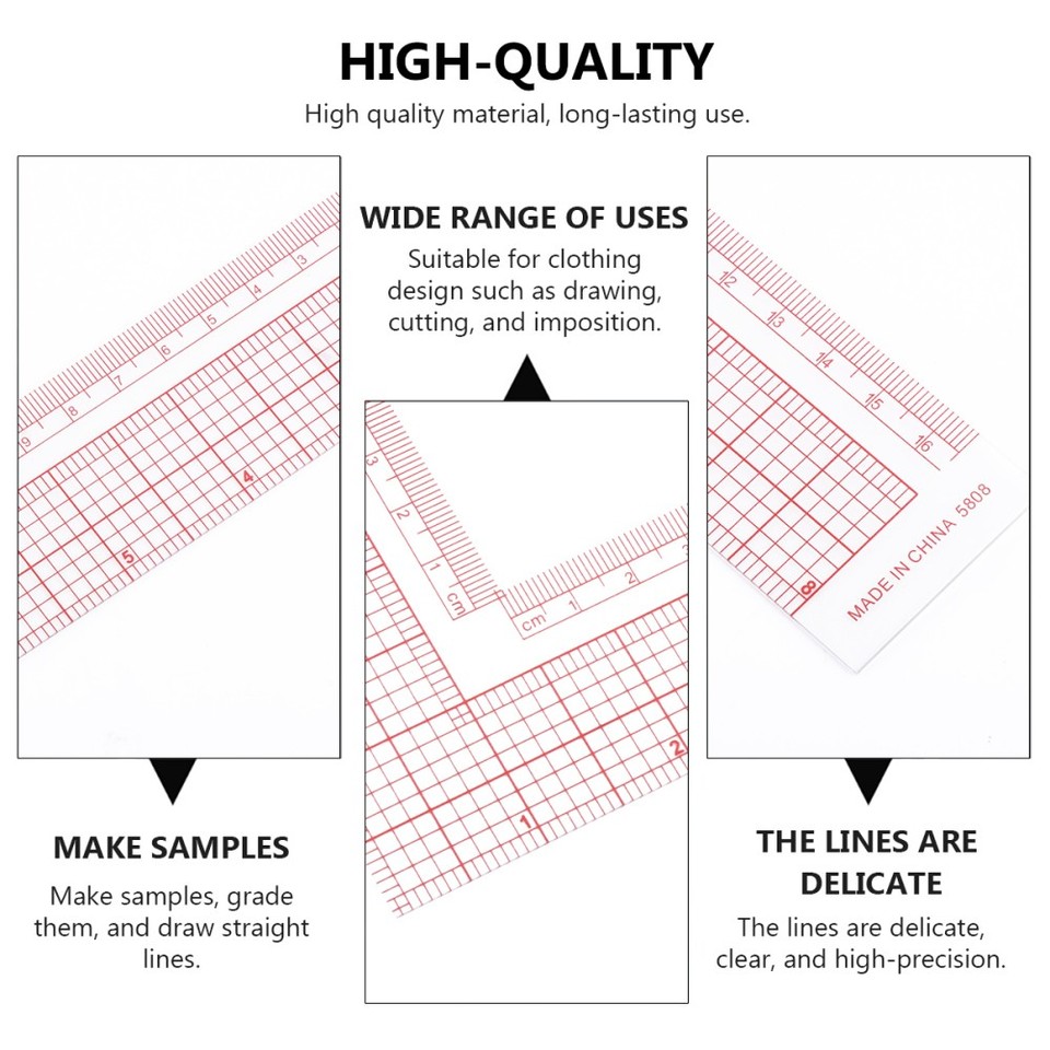 Clothing Design Ruler Tailor Sewing Rulers Square Supplies and ...