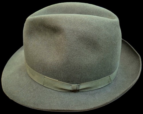 Vintage Trilby Hat Size 7 (56 Cms) By Dunn & Co Moss Green. Lined. Fur ...