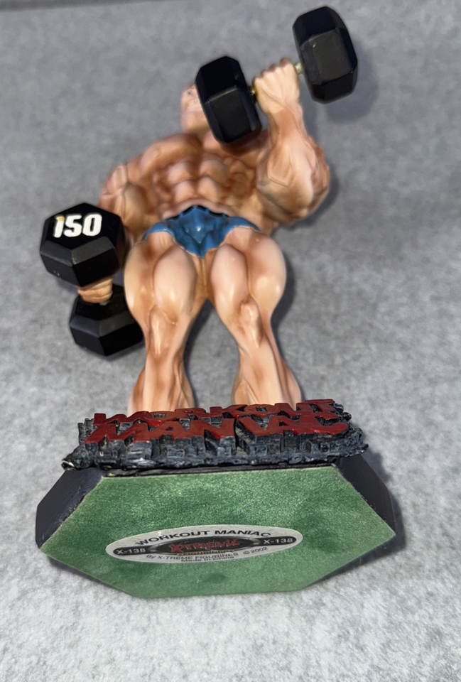 Xtreme Figurine Workout Maniac Bodybuilding 2002 Collectible Sculpture ...
