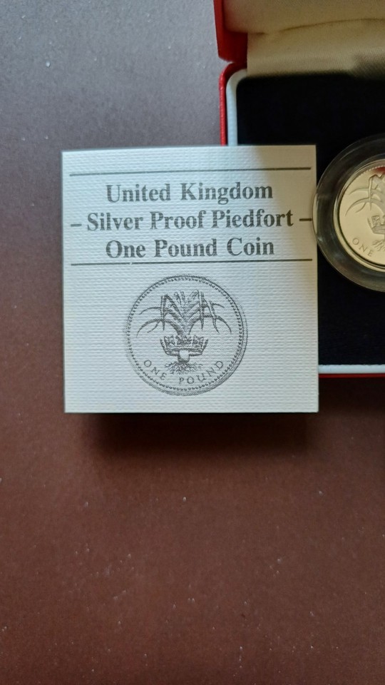 Royal Mint United Kingdom 1985 Silver Proof Piedfort £1 Coin. Perfect ...