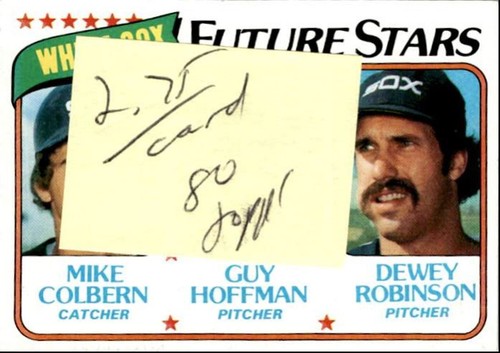 1980 Topps Baseball Cards White Sox Future Stars - Mike Colbern/Guy | eBay