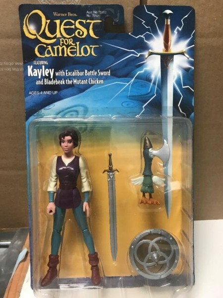 Quest for Camelot Kayley Action Figure With Excalibur and Bladebeak ...