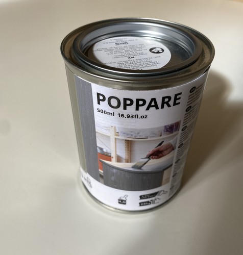 IKEA POPPARE WATER BORNE LOW GLOSS INDOOR WOOD METAL FURNITURE PAINT X ...