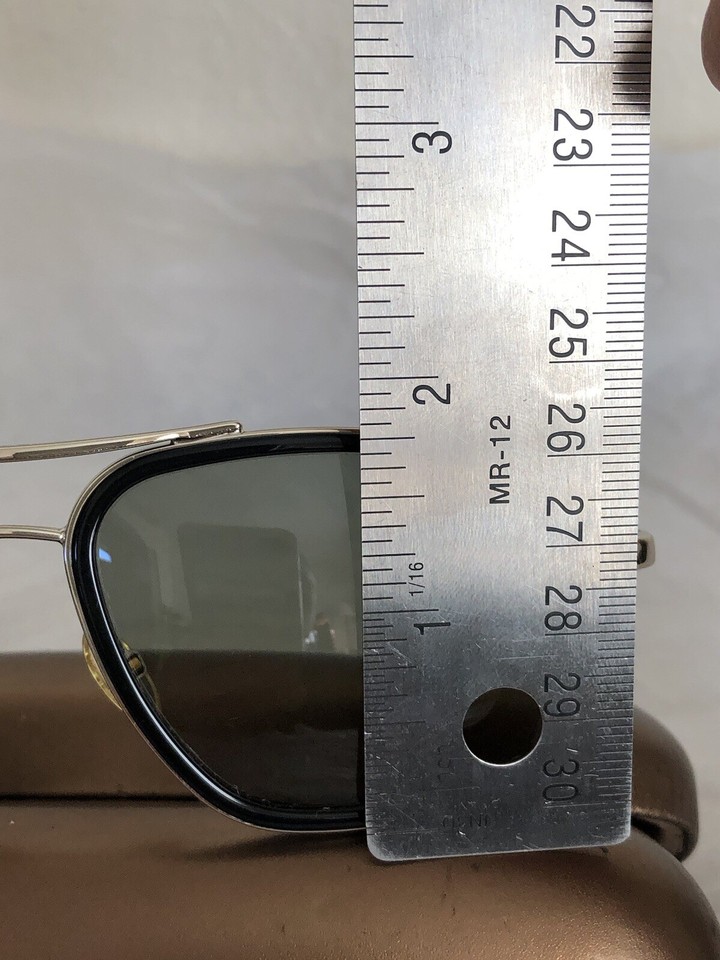 Gucci aviator sunglasses glasses silver black gray + case bendable ...