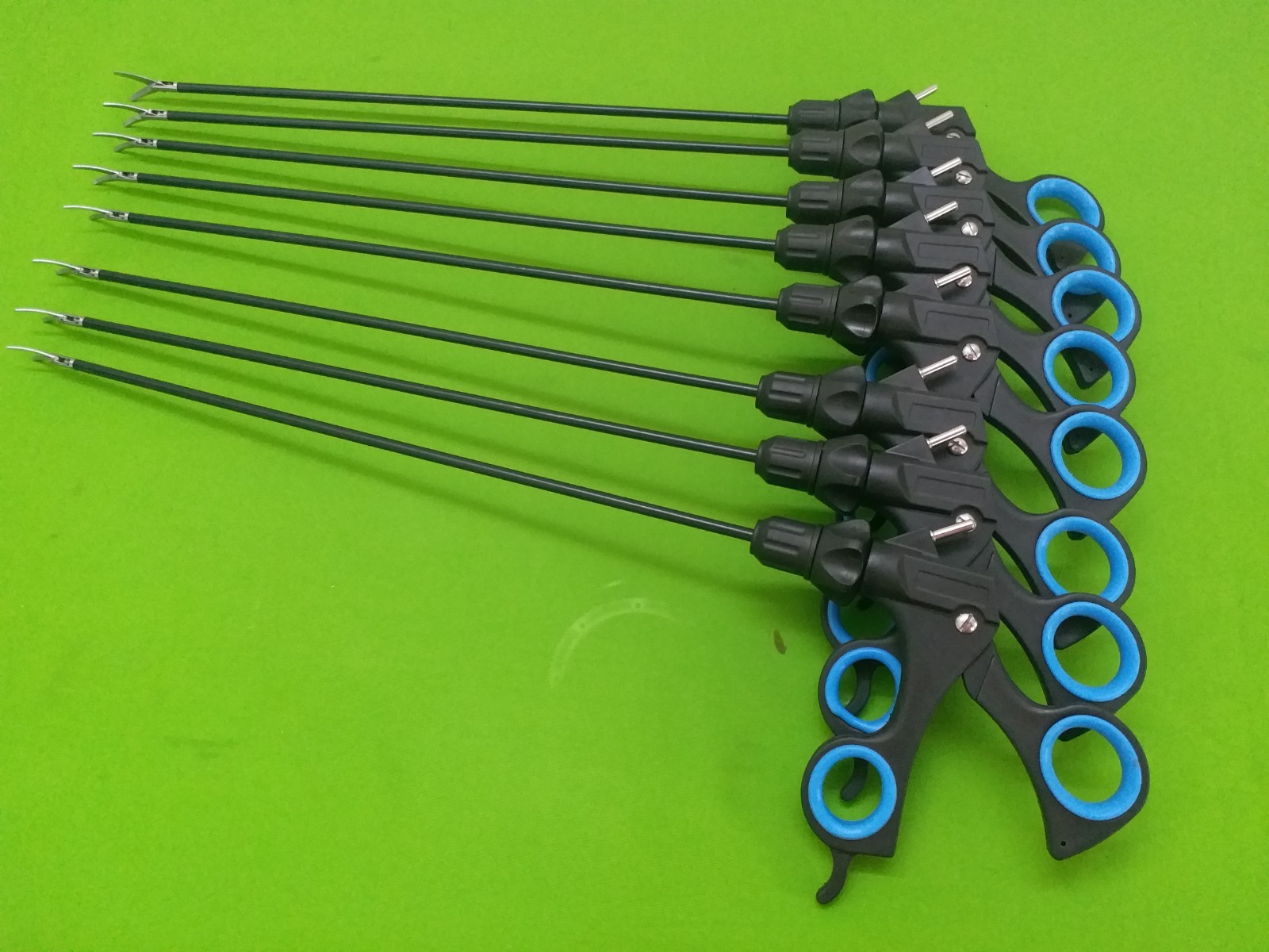 8pc Laparoscopic Curved Scissor 5mmx330mm Endoscopy Reusable Surgical ...