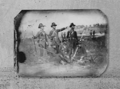 Sixth-Plate Civil War Wisconsin Iron Brigade Troops C2689RP | eBay