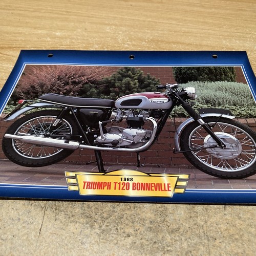 Triumph 650 T120 Bonneville 1968 Form Card Motorbike Passion Collection ...