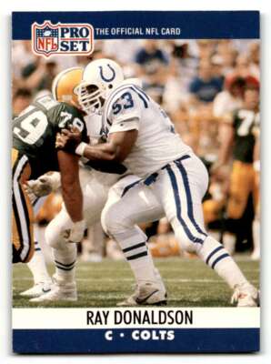 1990 Pro Set #523 Ray Donaldson Indianapolis Colts Football Cards EX ID ...