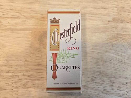 VTG 1950'S CHESTERFIELD KING CIGARETTES MINI 4 EMPTY PACK SAMPLE ...