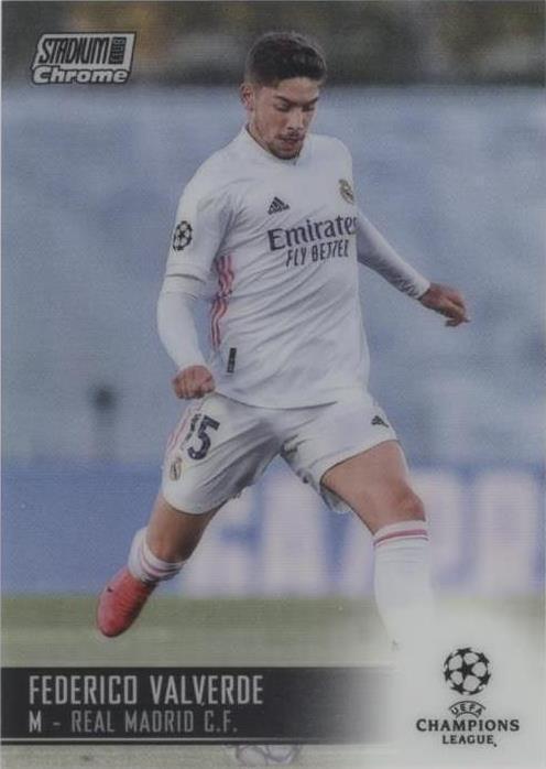 2020-21 Topps Stadium Club Chrome UCL - Federico Valverde #87 Refractor ...