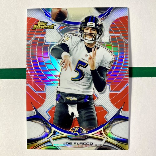 Joe Flacco #'d /99 Red Refractor 2015 Topps Finest Football #51 Ravens ...