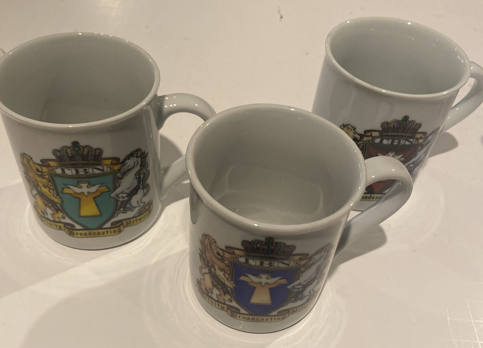 Vintage 1994,96,97 TBN Trinity Broadcasting Network lot of 3 Coffee ...