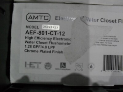 AMTC AEF-801-CT-12 HYBRIDFLUSH Top Mount Auto Water Closet Flushometer ...